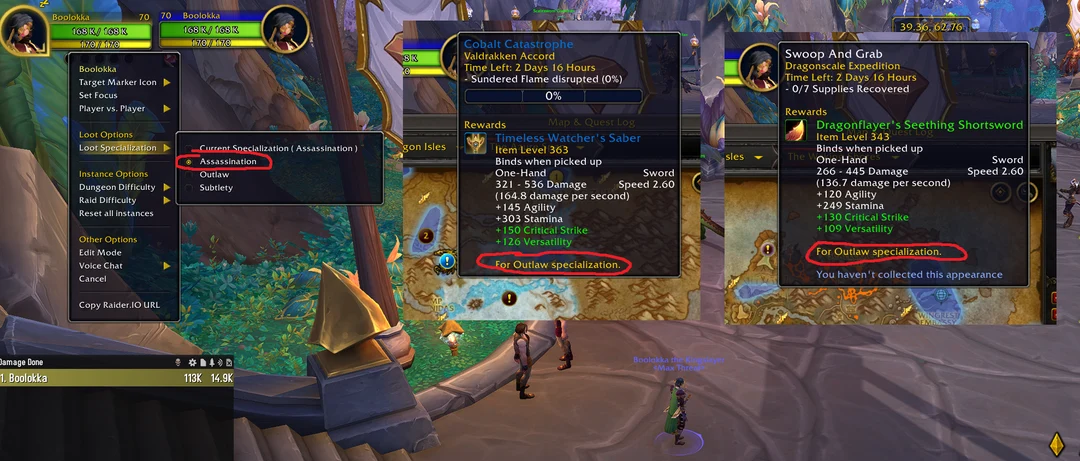 Why do world quests disrespect my loot spec? | Scrolller