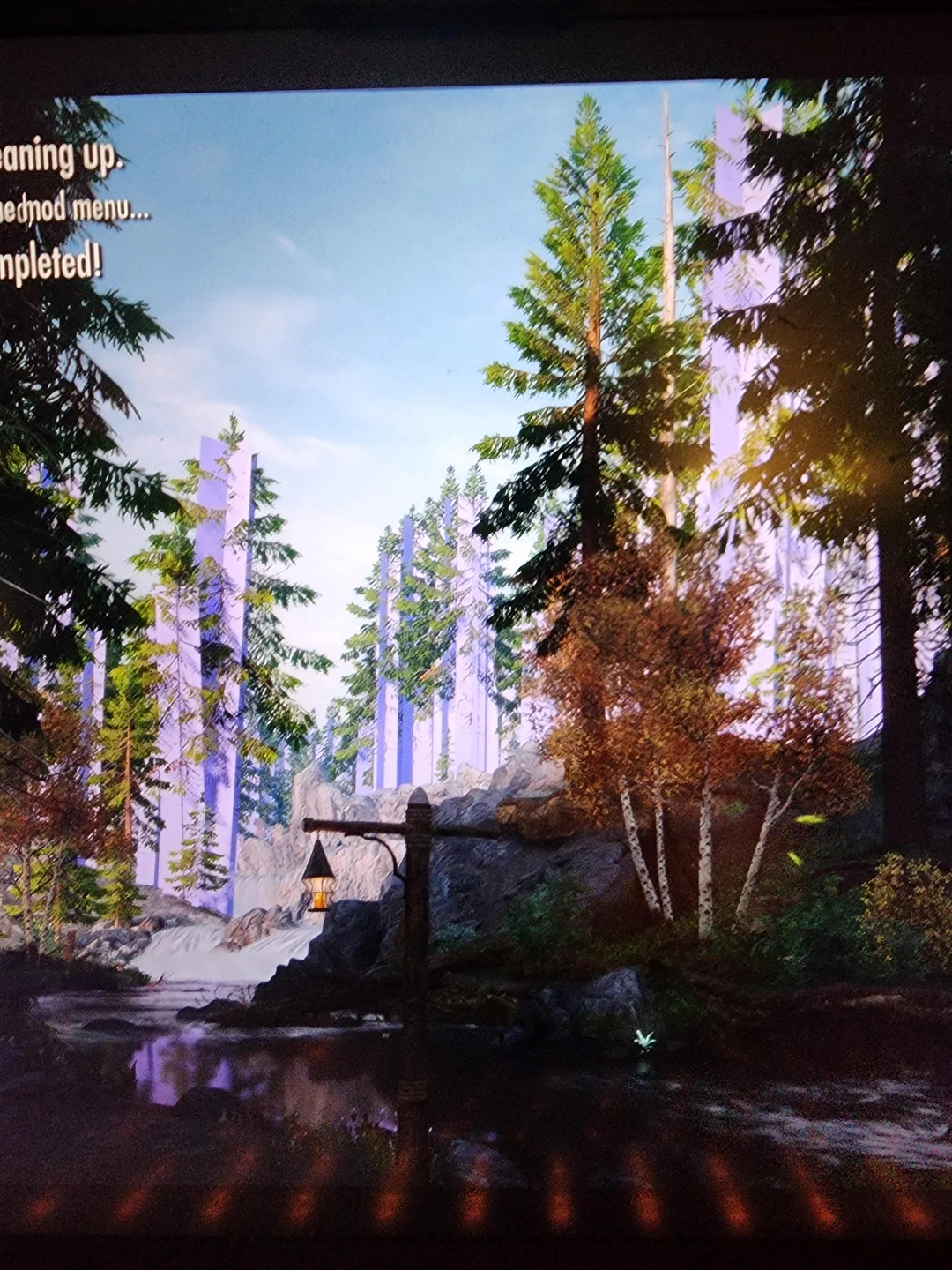 What the heck is this? Dyndolod + happy little trees. | Scrolller