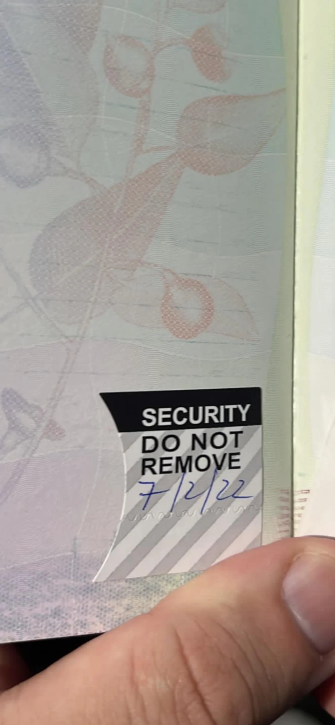 Waiting at gate ready to board flight to LA when a random security guard stuck this in my ...