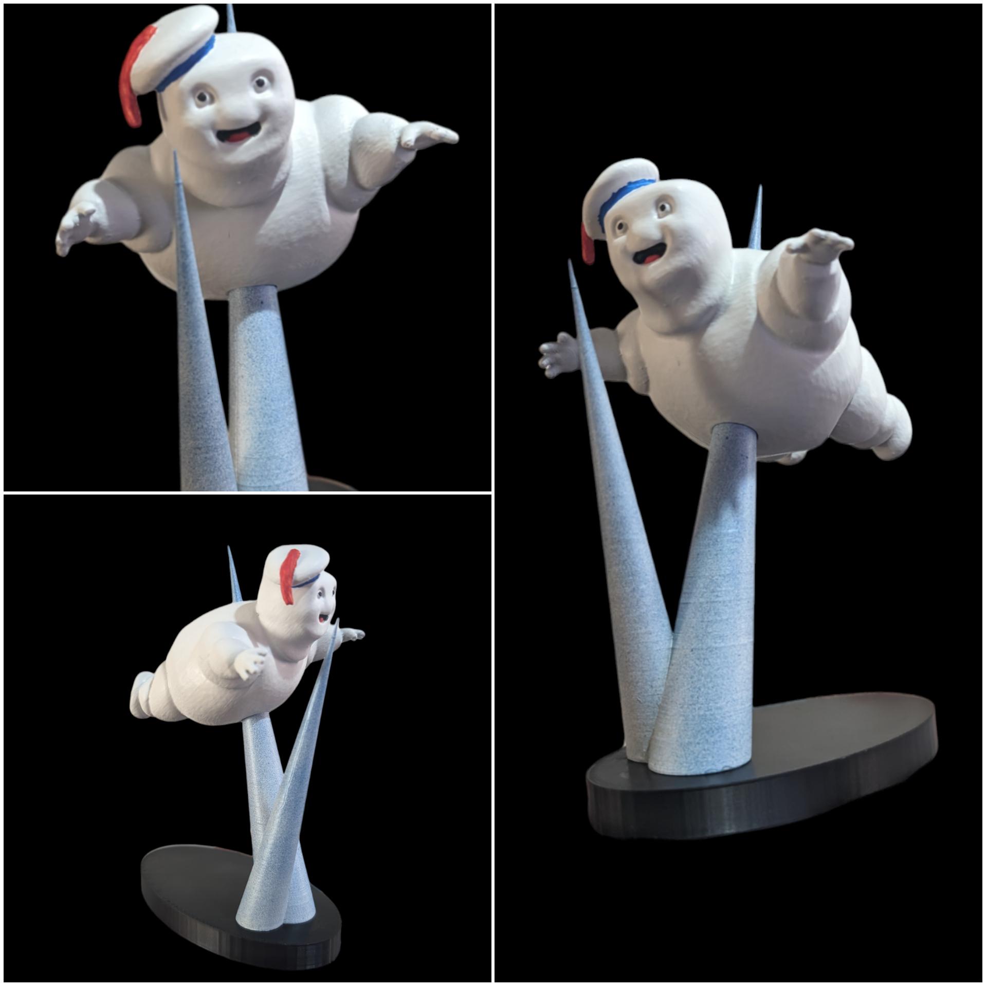Ghostbusters Frozen Empire mini puft statue i made. Hope you guys like it. | Scrolller