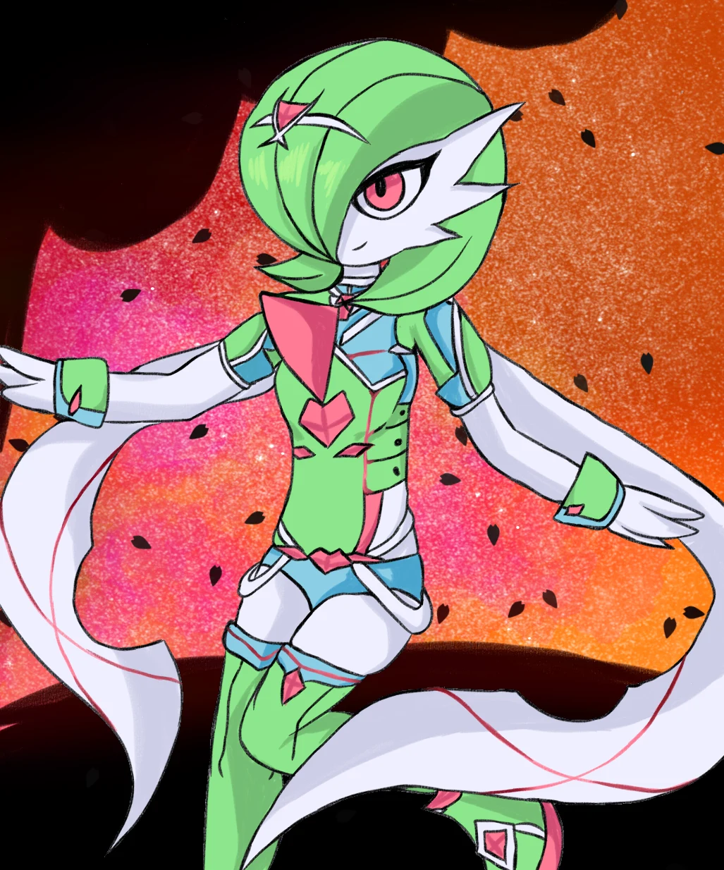Gardevoir in Pyra's outfit! (Art by me) | Scrolller