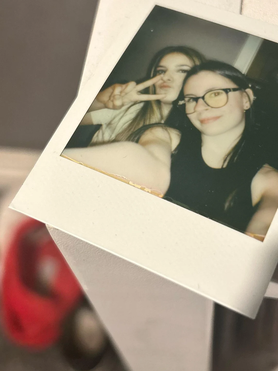 What is this? It appears on some of the Polaroids I take but not all of them. | Scrolller