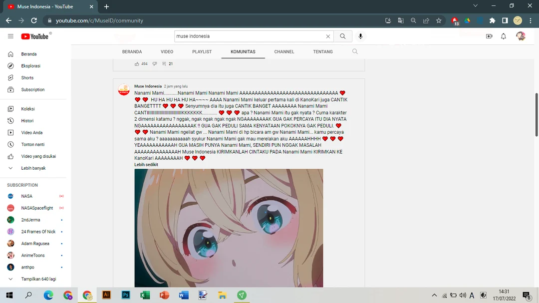 the least down bad muse indonesia admin | Scrolller