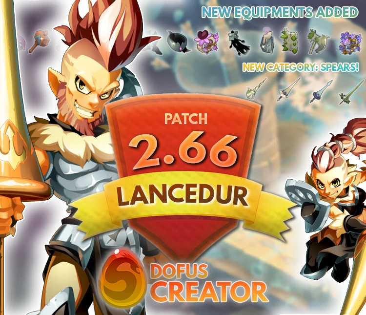 Lancedur and new equipments from patch 2.66 available on Dofus Creator 🔥 + CODE DONATION | Scrolller