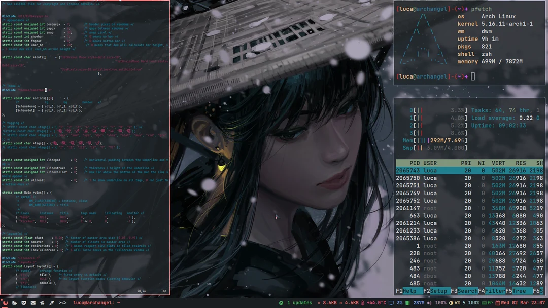 [dwm] lofi vibes V2 ! | Scrolller