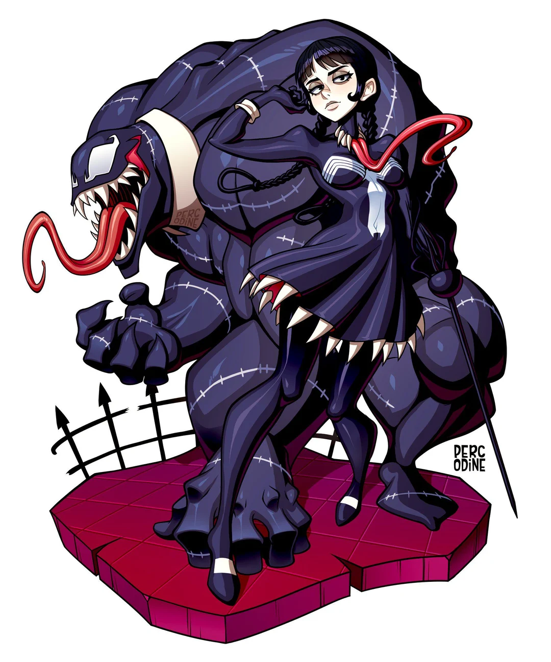 Venom x Wednesday Addams by percodine | Scrolller