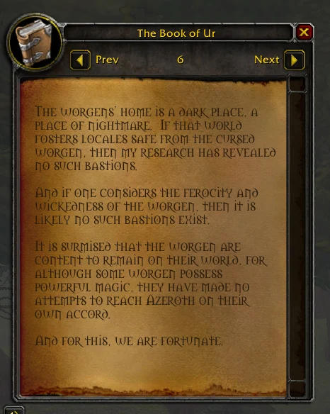 Have we ever visited "The Worgen's Home"? I hope new Gilneas content brings some extra lore ...