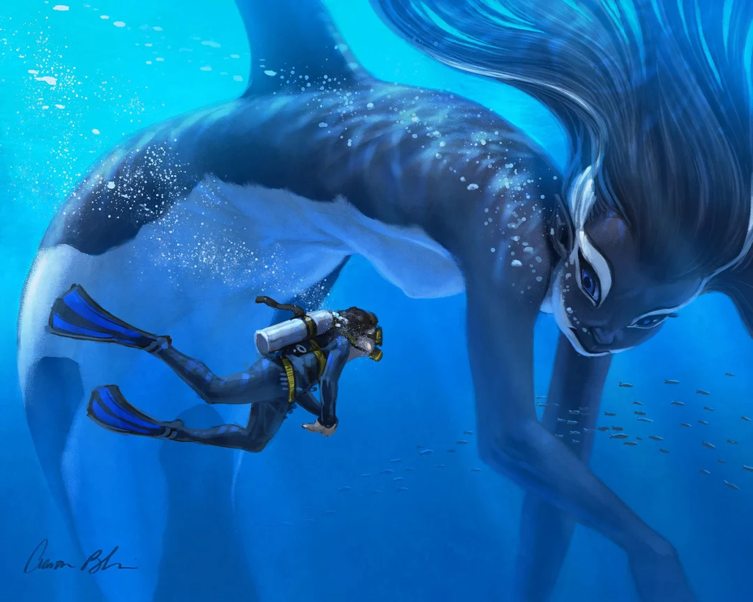 #MerMay Orca by Aaron Blaise | Scrolller