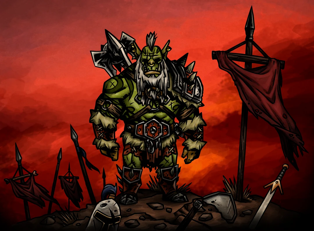 My Main as a "Darkest Dungeon style" character. I'm open to comissions, if anyone is interested ...