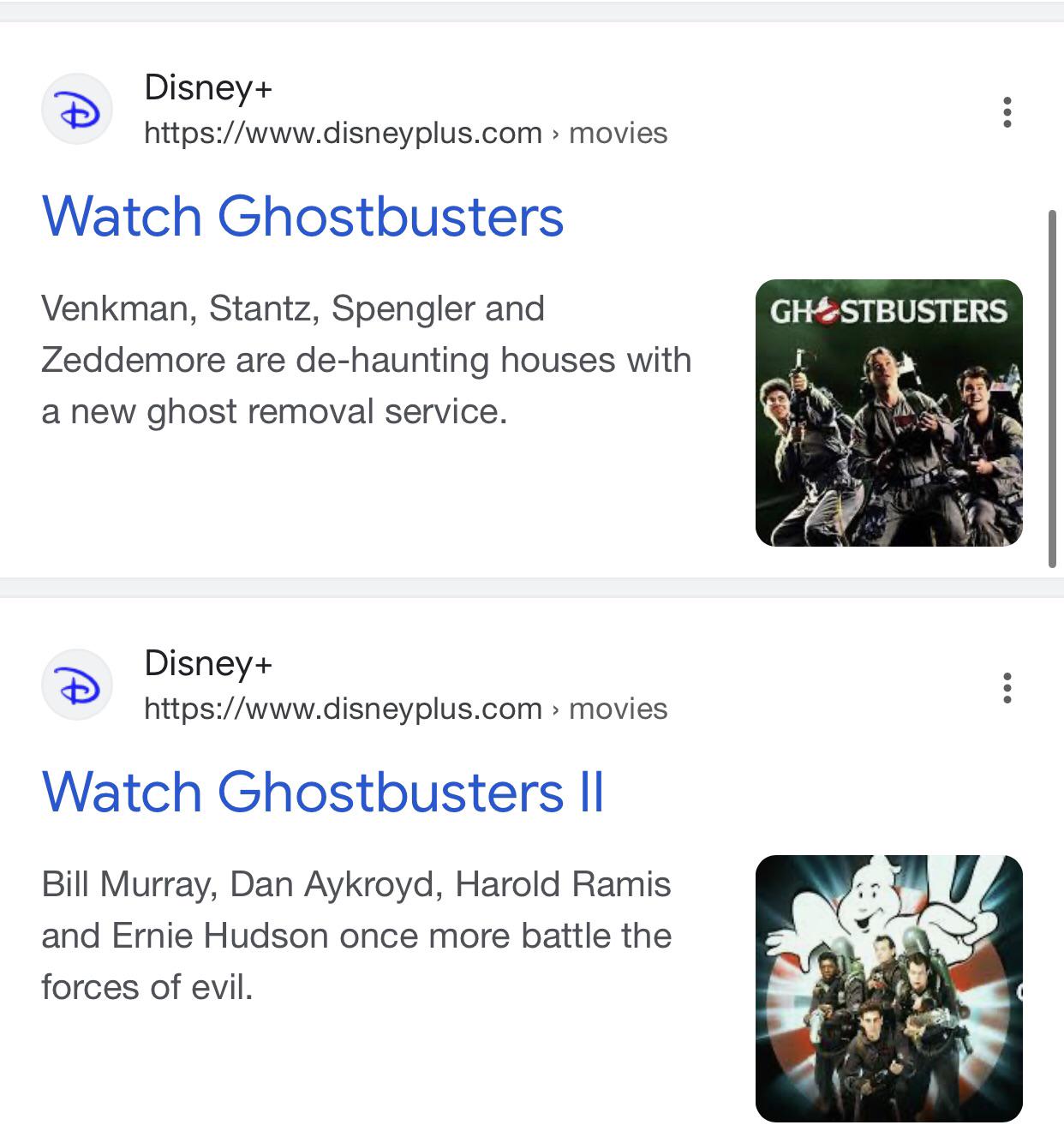 Discover more like Ghostbusters: Ghostbusters on Disney plus in other countries? and Related ...