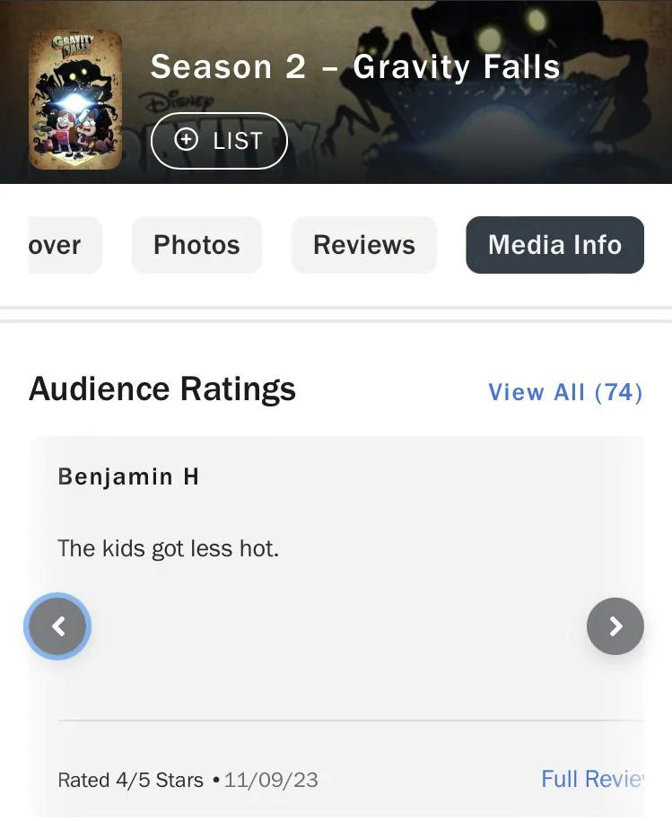 Average Rottent Tomatoes review | Scrolller