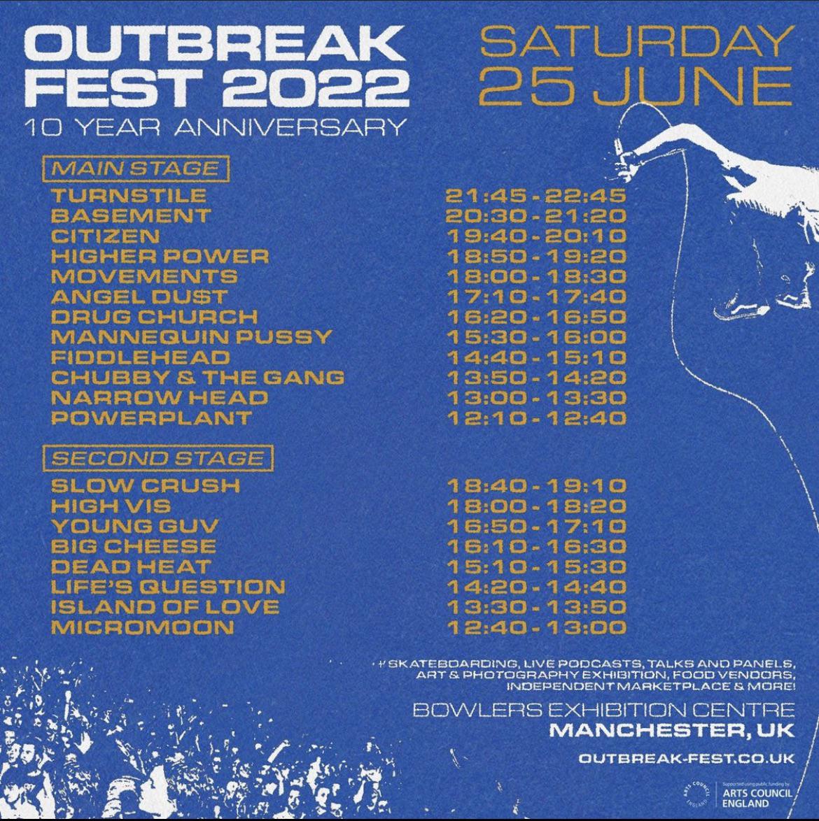 Outbreak 2022 updated lineup + schedule | Scrolller