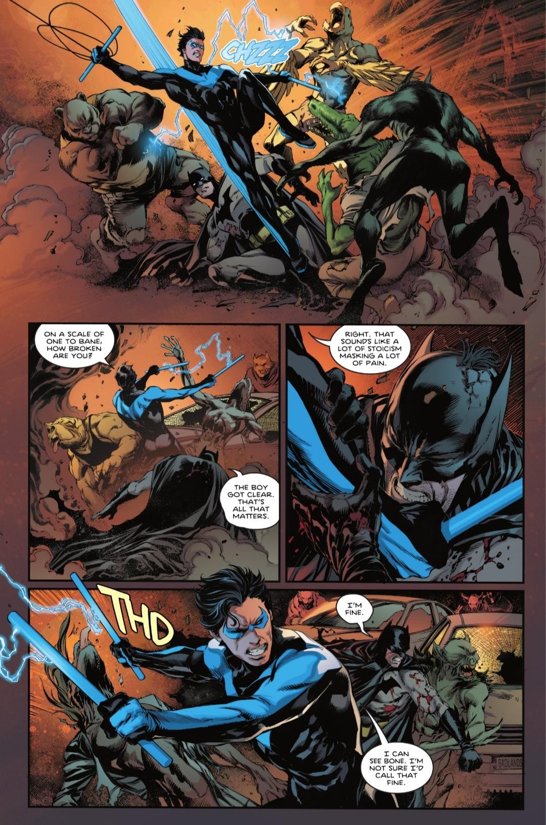 This Batman and Nightwing moment was really nice (Titans: Beast World #2) | Scrolller