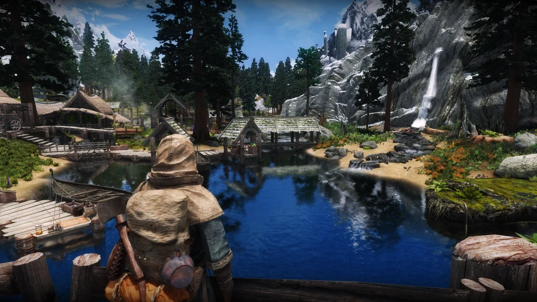 Skyrim SE 1100+ Mods -- Riverwood Bridge | Scrolller