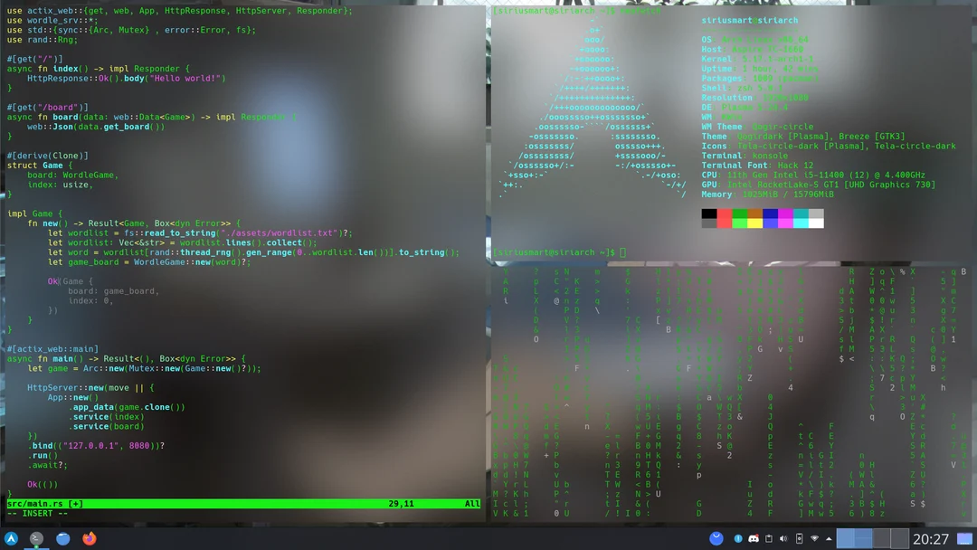 [kde] My first rice | Scrolller