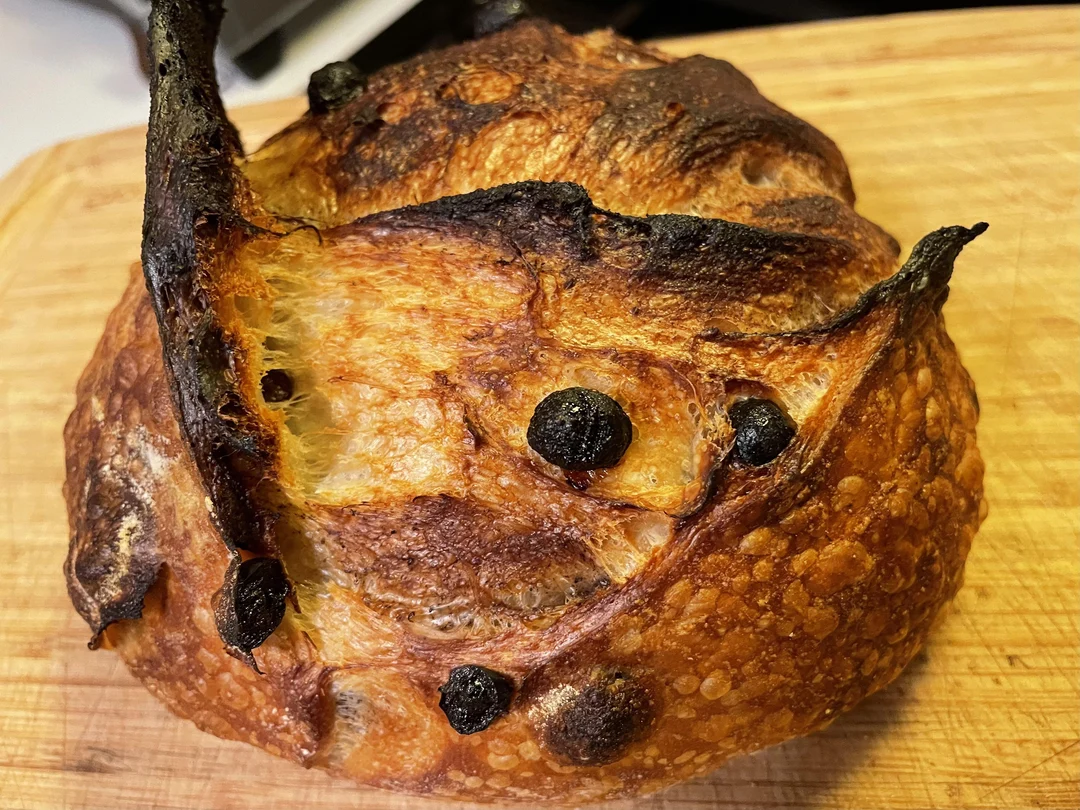 My first cinnamon raisin sourdough. | Scrolller