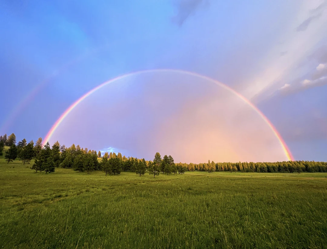 Double Rainbow! [OC] [Eastern Oregon] | Scrolller
