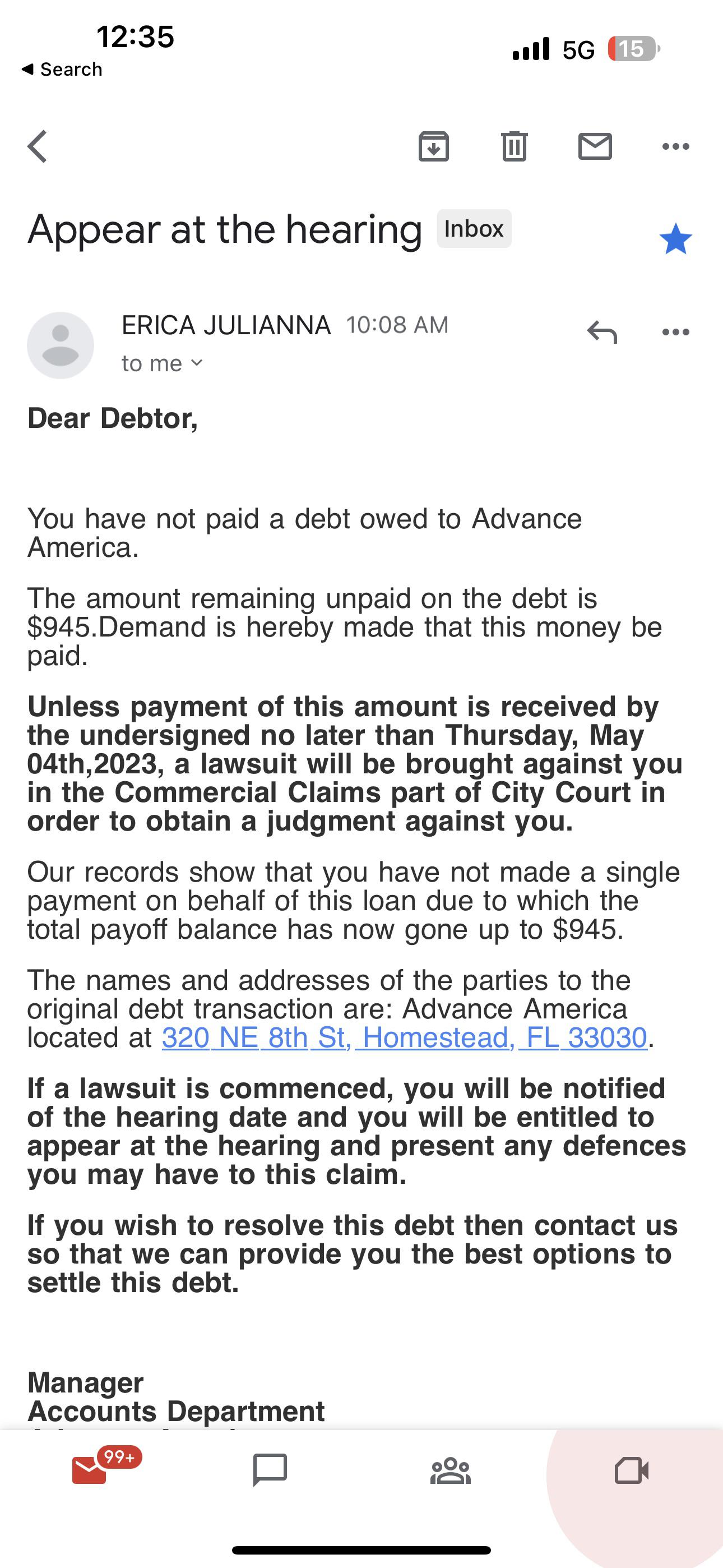 Does anyone ever receive emails like this? Do you think it’s a scam? | Scrolller