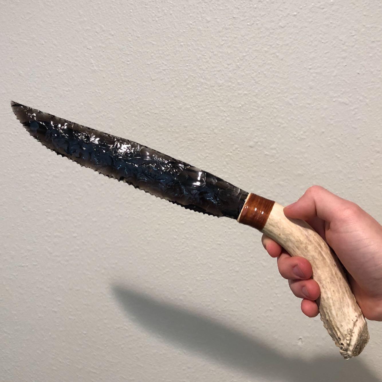 Obsidian knife I made recently | Scrolller