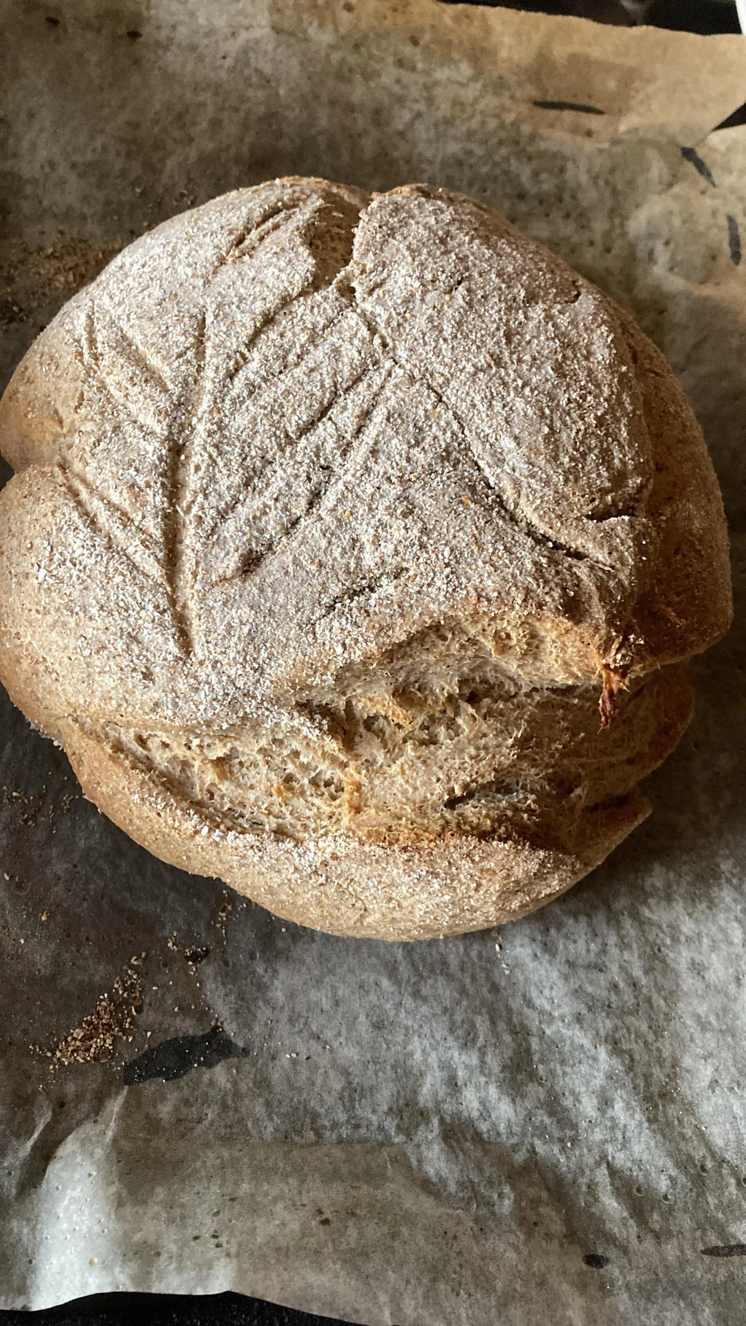 Made my first bread (rye) that wasn’t made from a bread machine and pre-made bread mixture ...