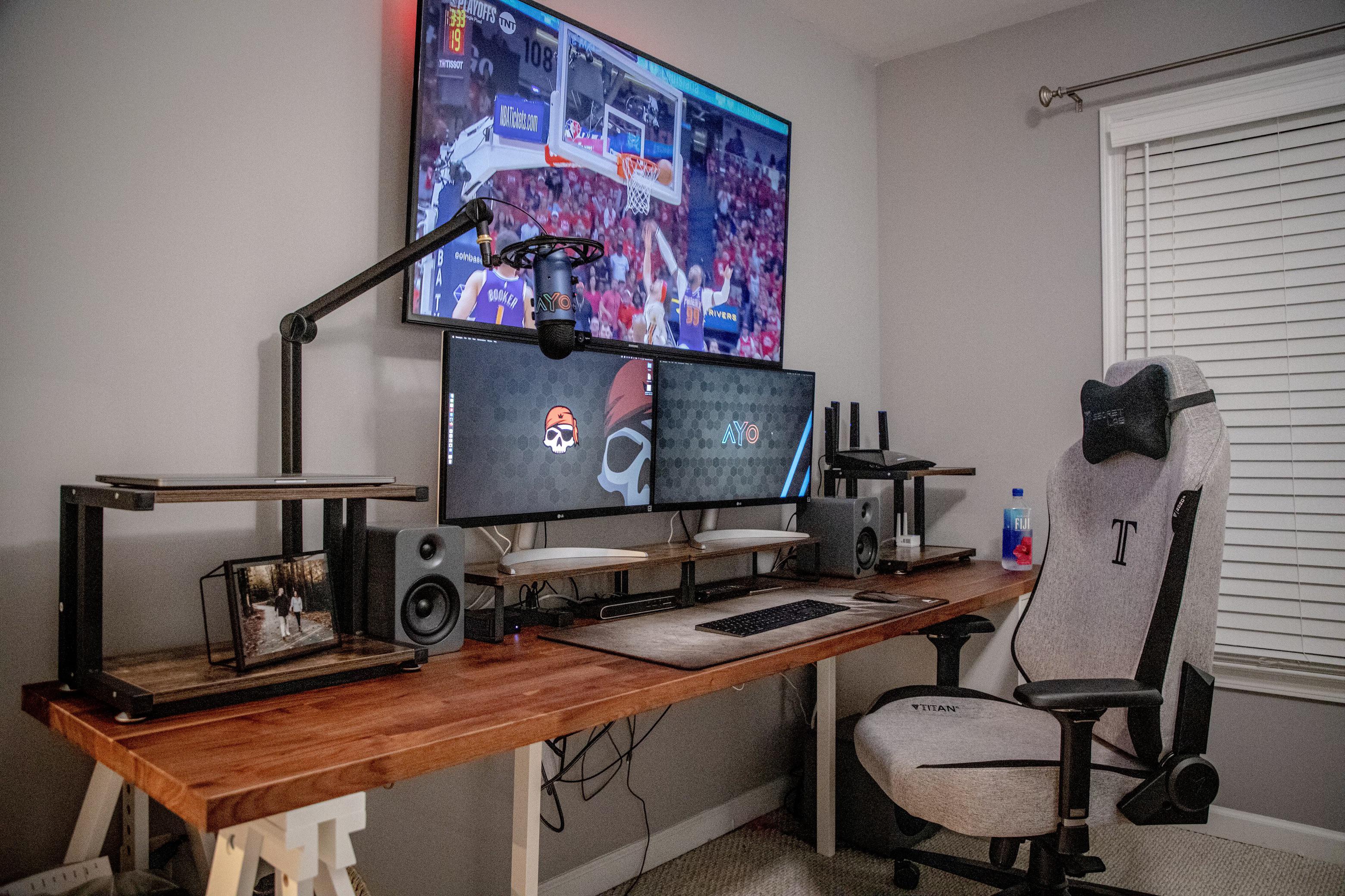 MacBook Pro setup coming together. Next step is cable management. | Scrolller