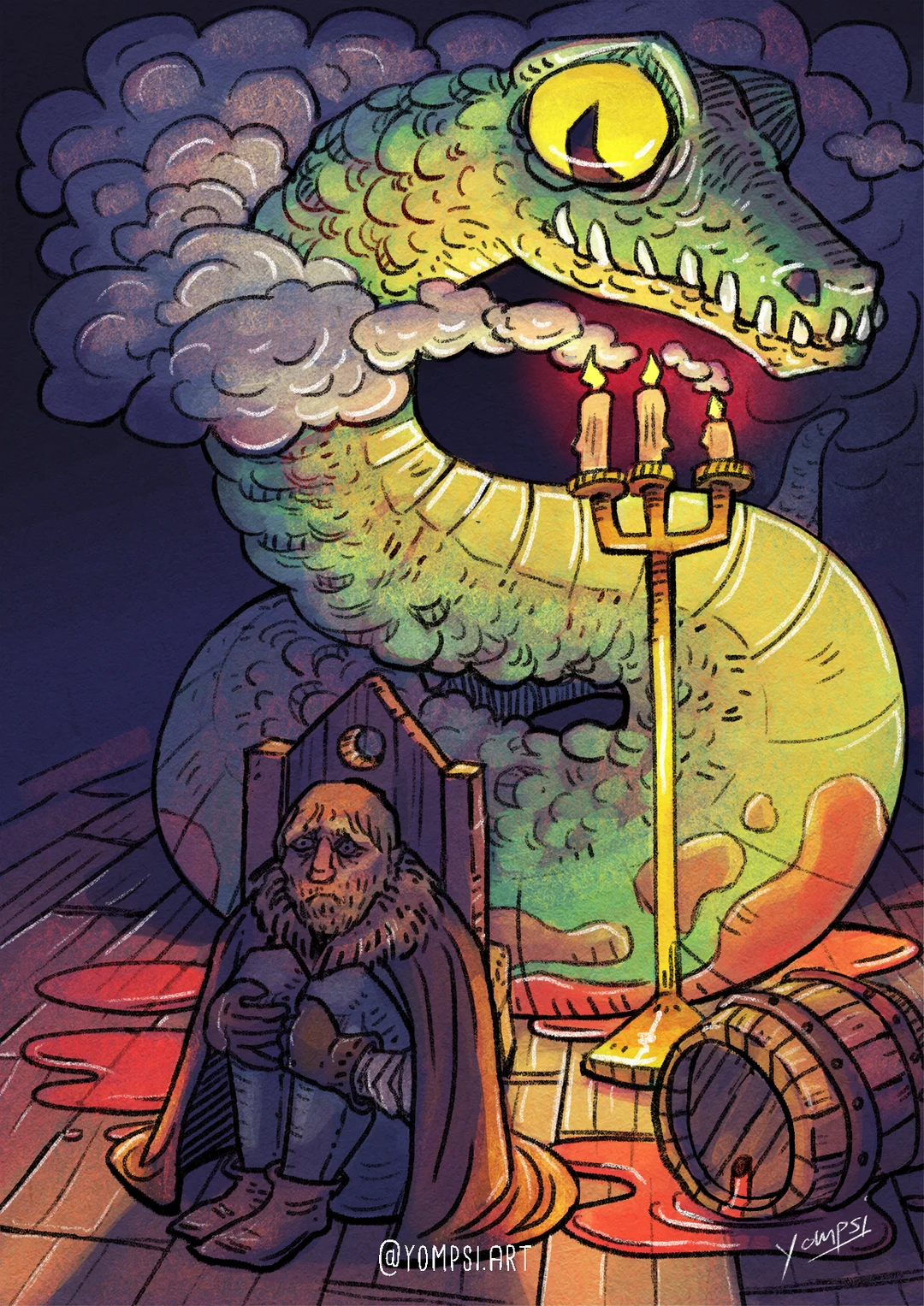 Giant snake ruined the party by me! :D | Scrolller