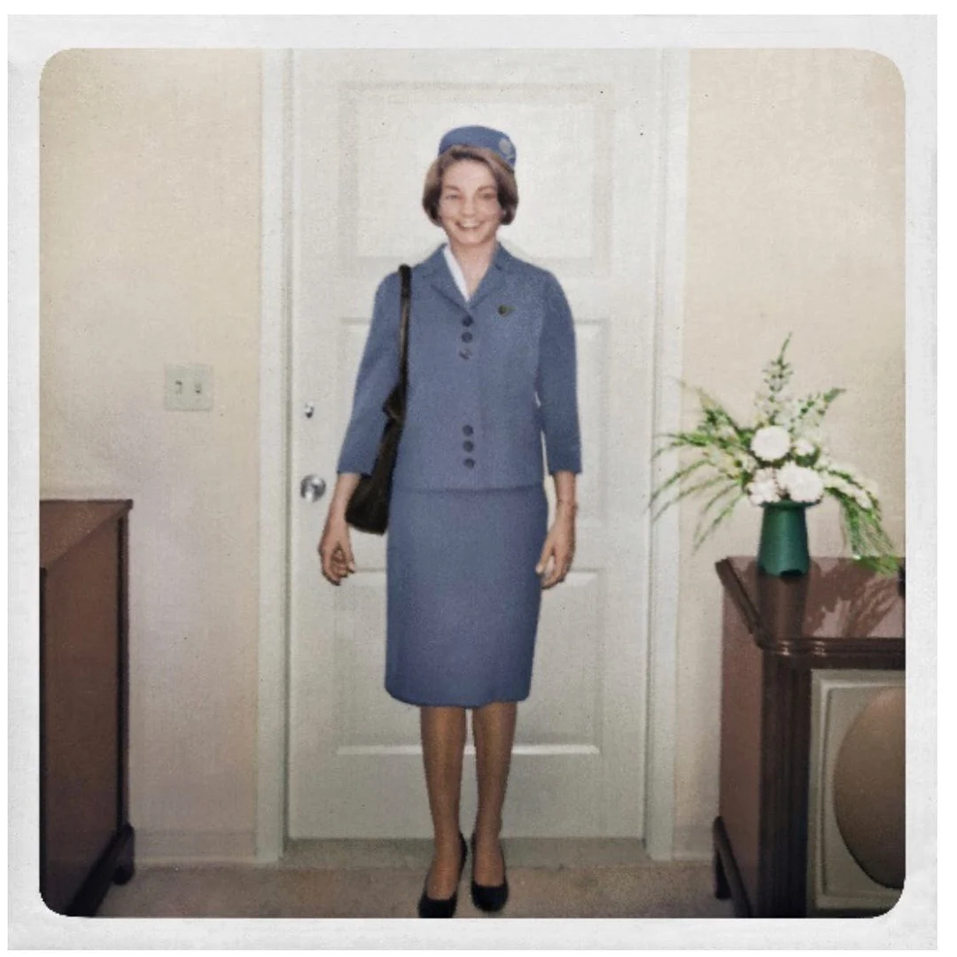 My mom, a PanAm stewardess, circa 1966. | Scrolller