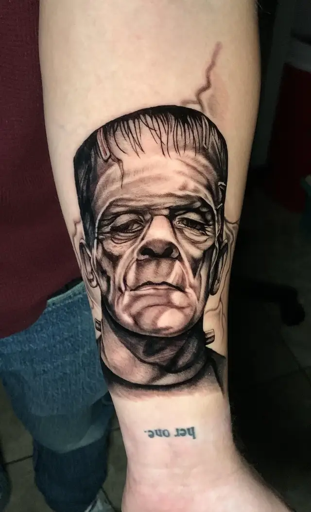 Frankenstein by Kory Strickland at Diamond Tattoos in Summerfield, FL | Scrolller