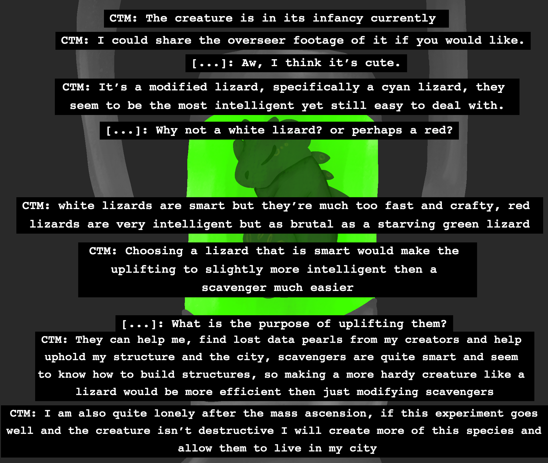 (Spoilers) Uplifted lizard lore!!!!!!!!!! | Scrolller