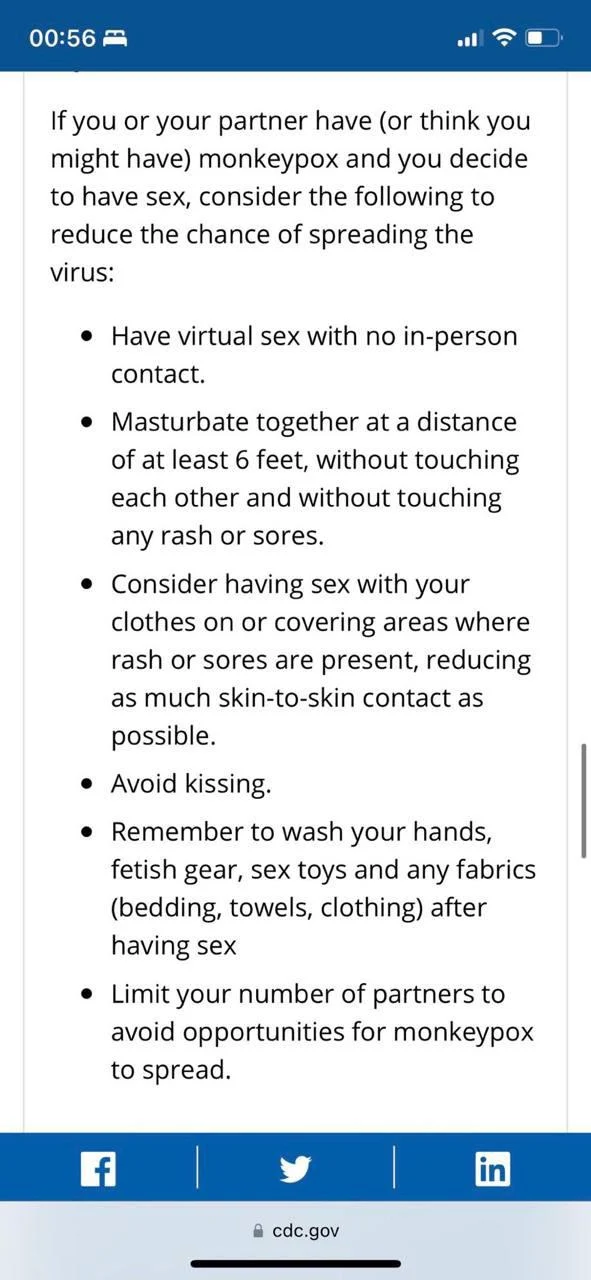 CDC: Wash your fetish gear! | Scrolller