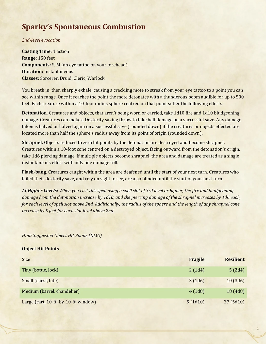 Sparky's Spontaneous Combustion V3 | Scrolller