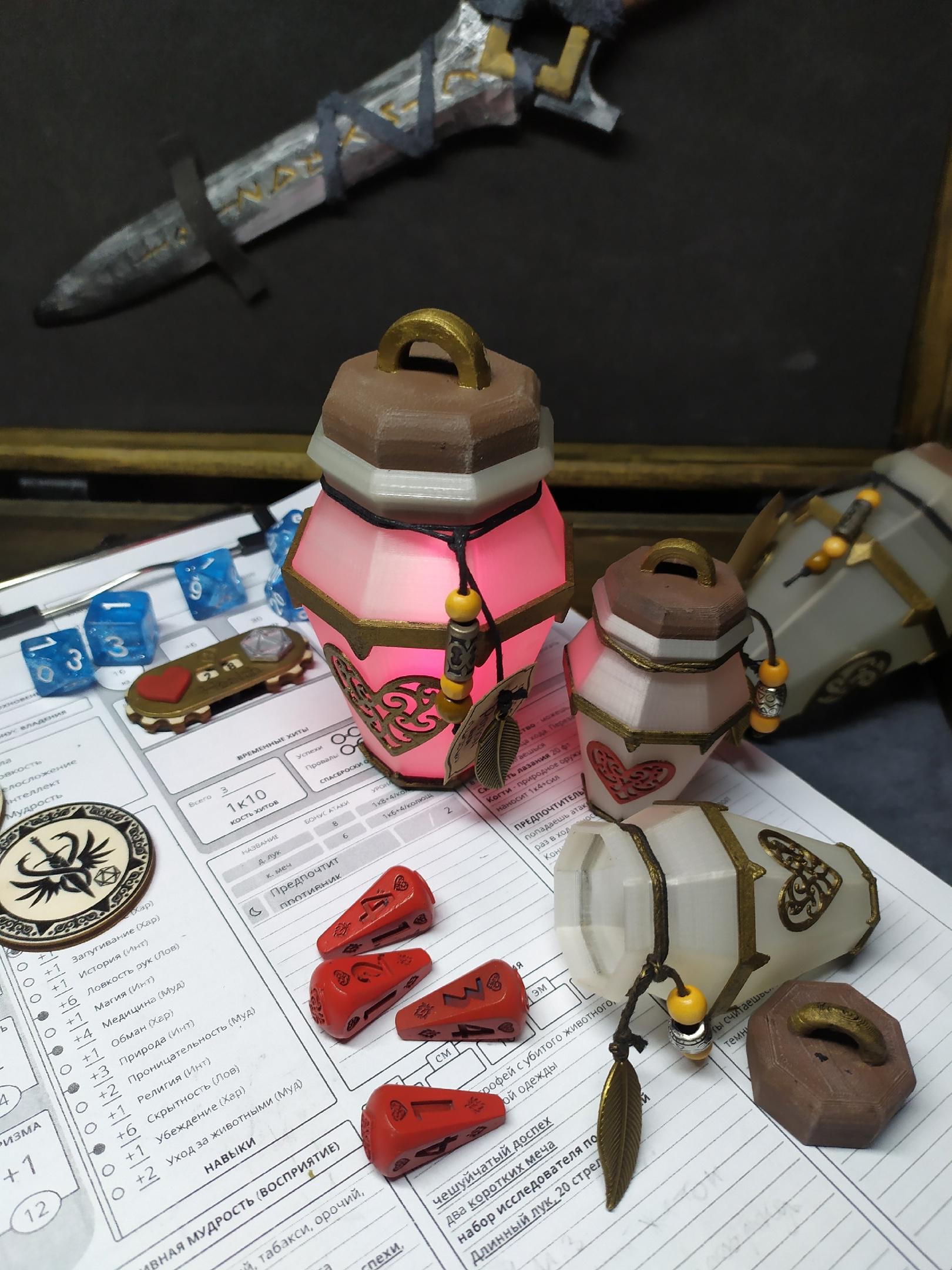 [OC]Healing potion with 4d4 (with light) | Scrolller