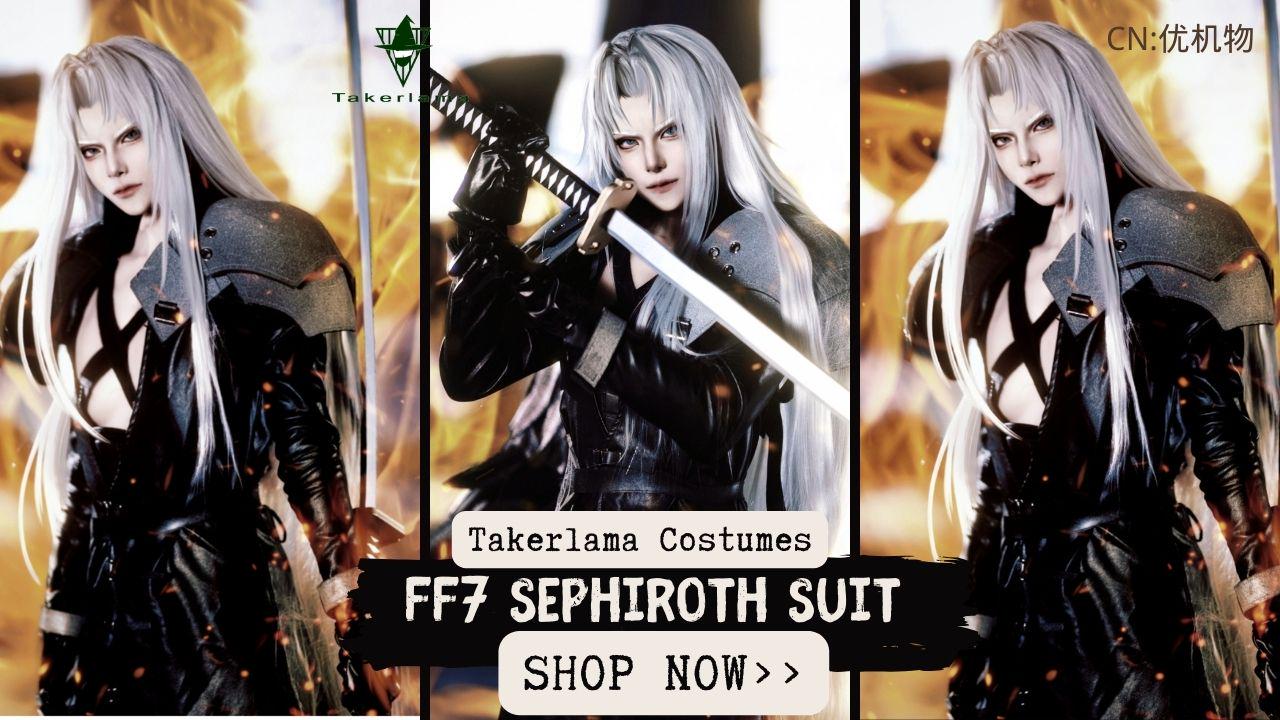 FF7 Sephiroth Cosplay Costume Final Fantasy VII Remake Takerlama | Scrolller