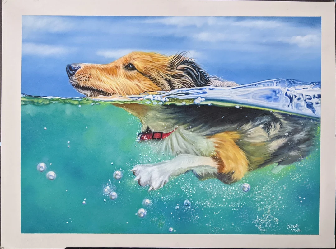 Dunk, me, pastels, 2022 | Scrolller