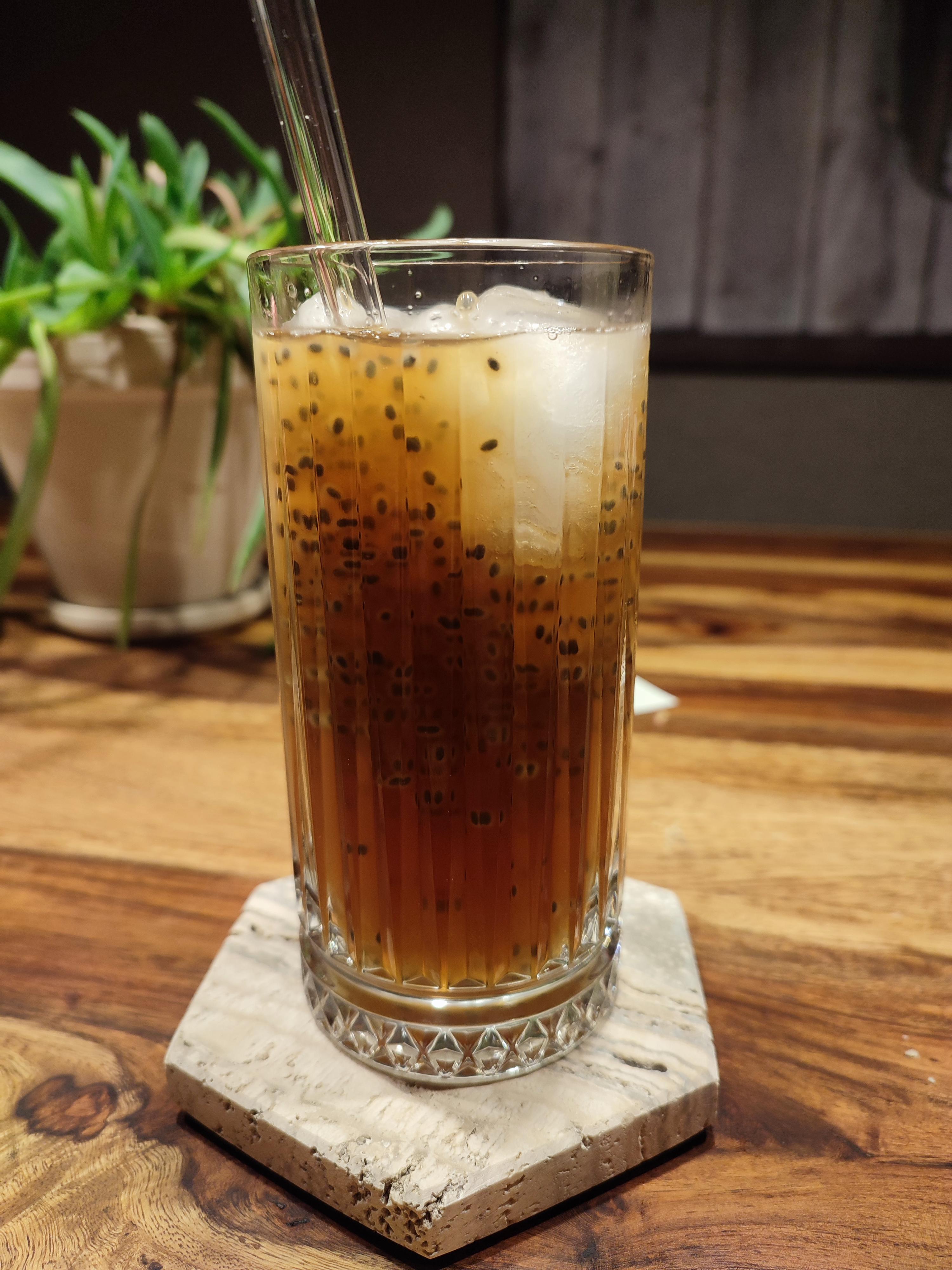 Vietnamese basil seed pineapple chai cocktail (cant find a name for this one) | Scrolller
