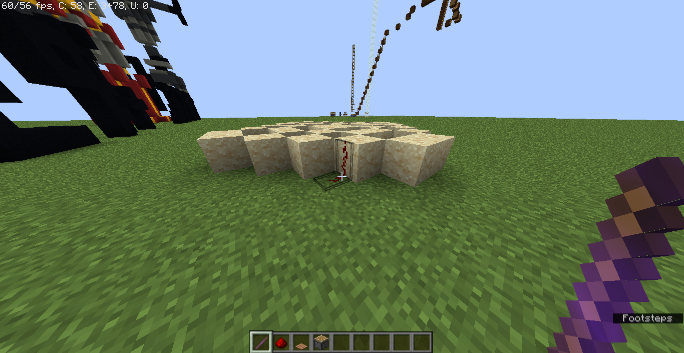 Redstone on walls can be achieved through the debug stick but disappears when blocks near it are ...