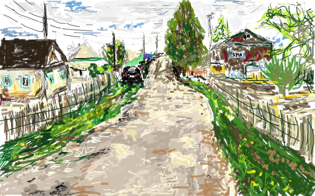 Road, Me, Microsoft Paint, 2023 | Scrolller