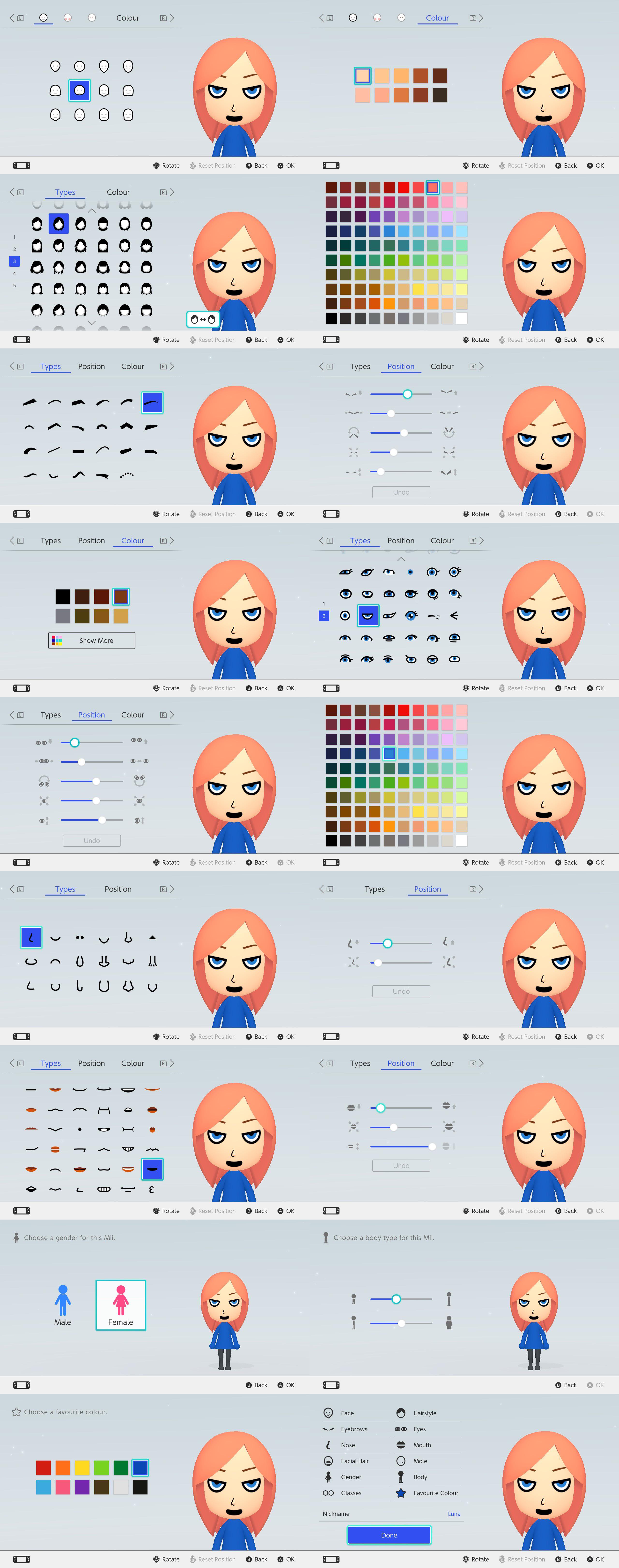 How to make a Luna Mochizuki Mii I made from The Bishi Bashi for Switch | Scrolller