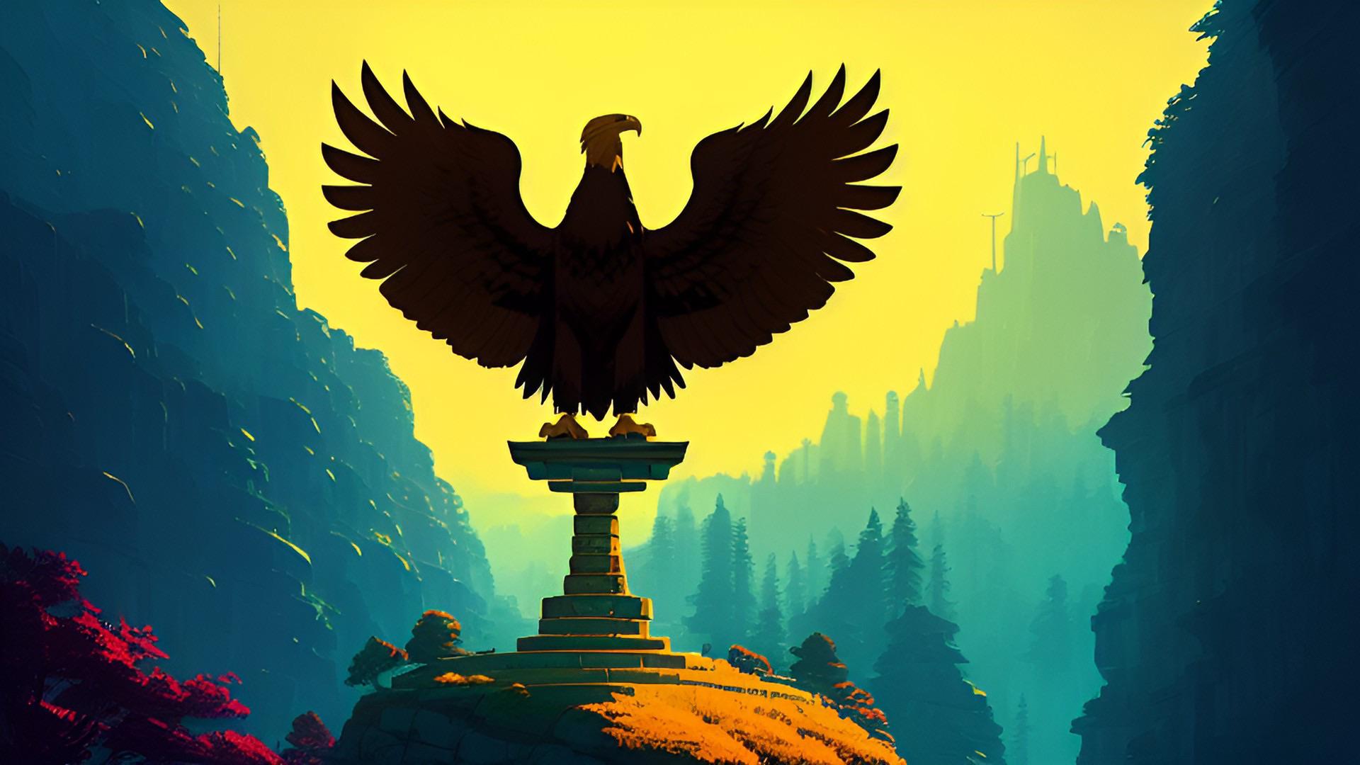 Gold Eagle Totem [1920x1080] | Scrolller
