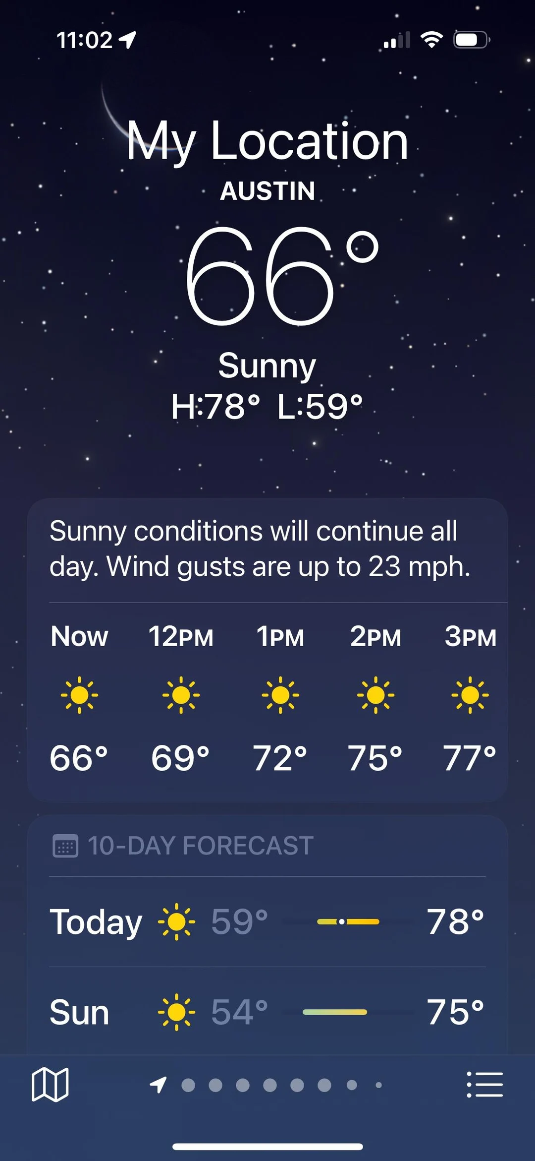 A very rare Weather app status | Scrolller