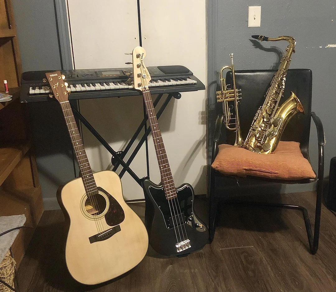 My instruments as a high schooler | Scrolller