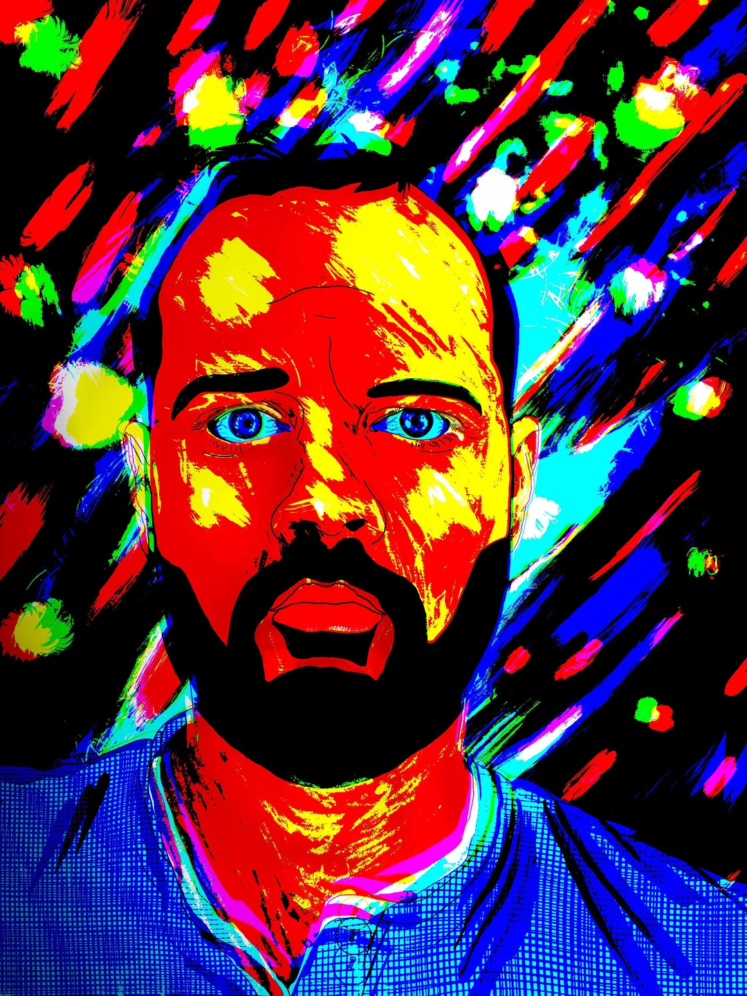 Self Portrait 2, paintonthecouch (me), digital, 2023 | Scrolller