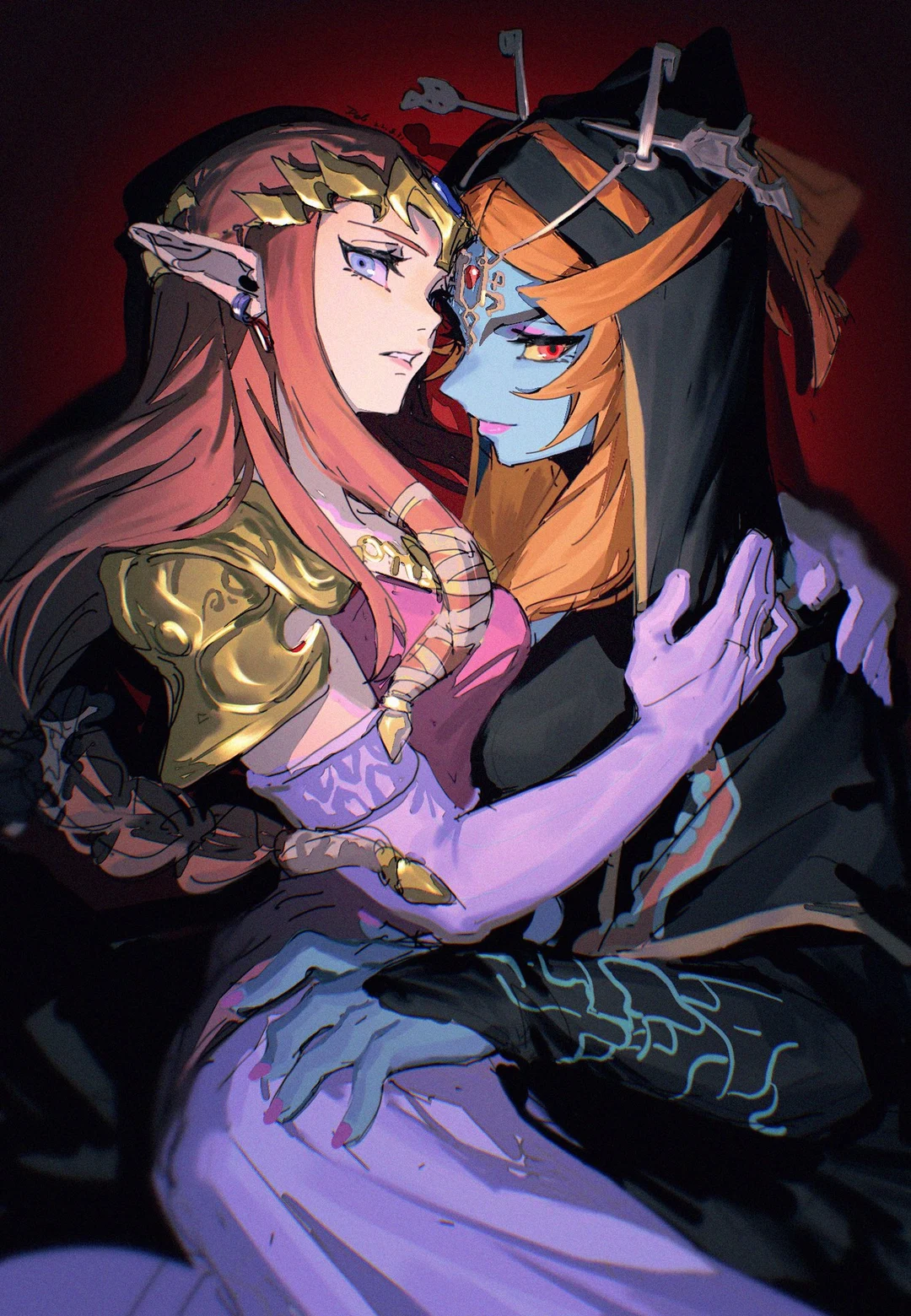 Princesses embrace | Scrolller