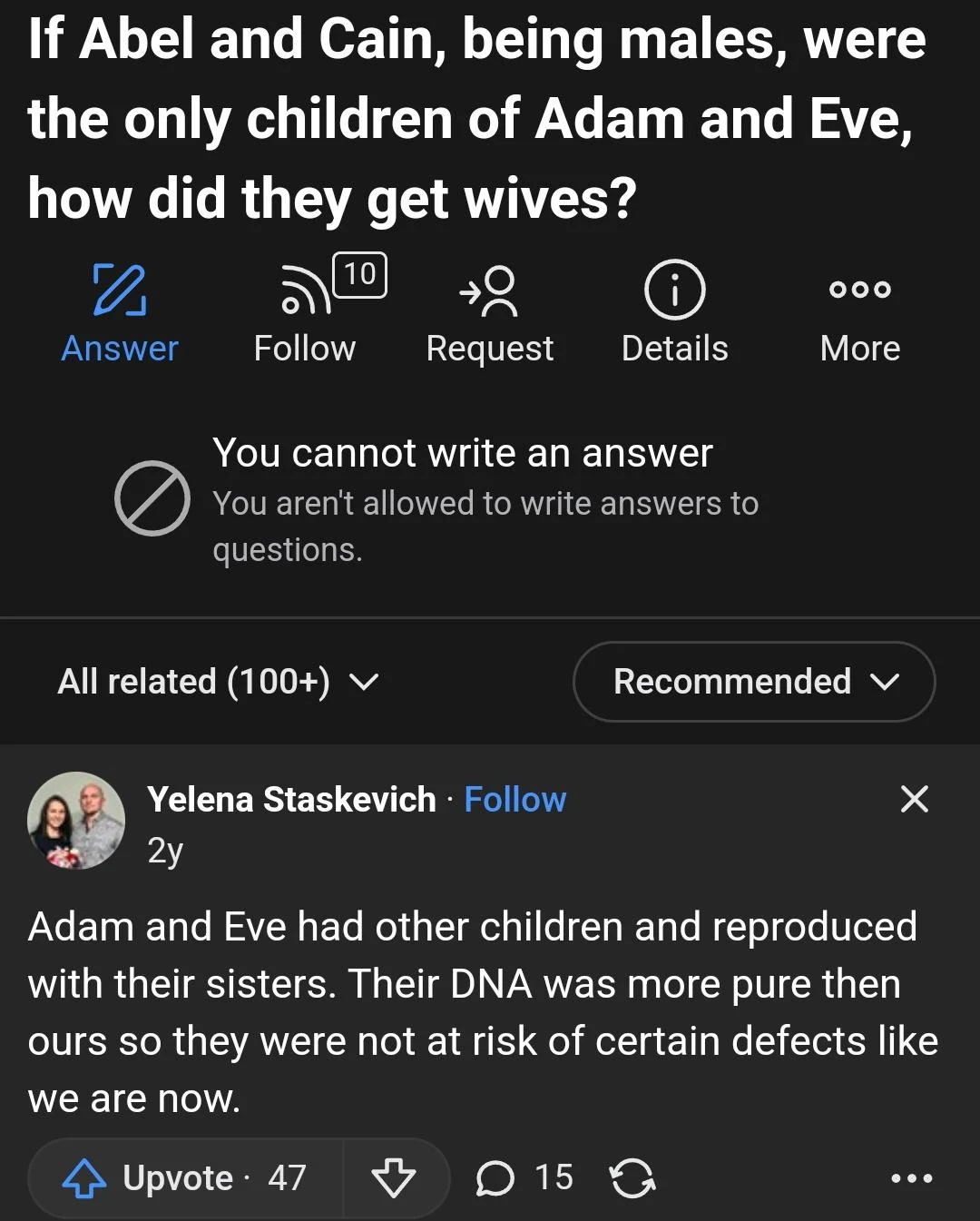 We all come from incest | Scrolller