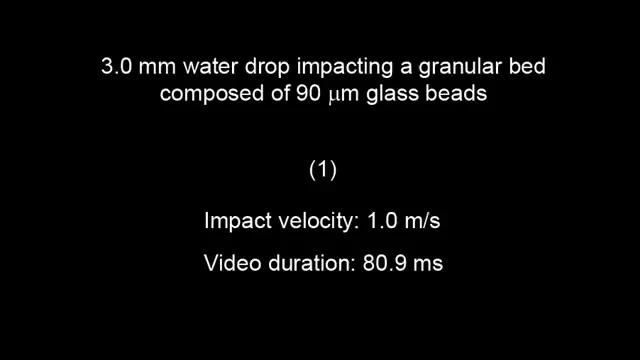 Raindrop Impact on a Sandy Surface | Scrolller