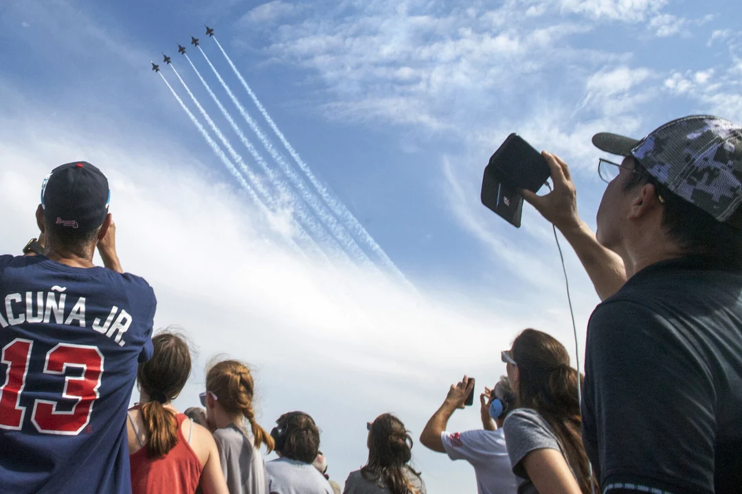 A scene from the Blue Angels return to Lincoln for the Guardians of Freedom Airshow | Scrolller