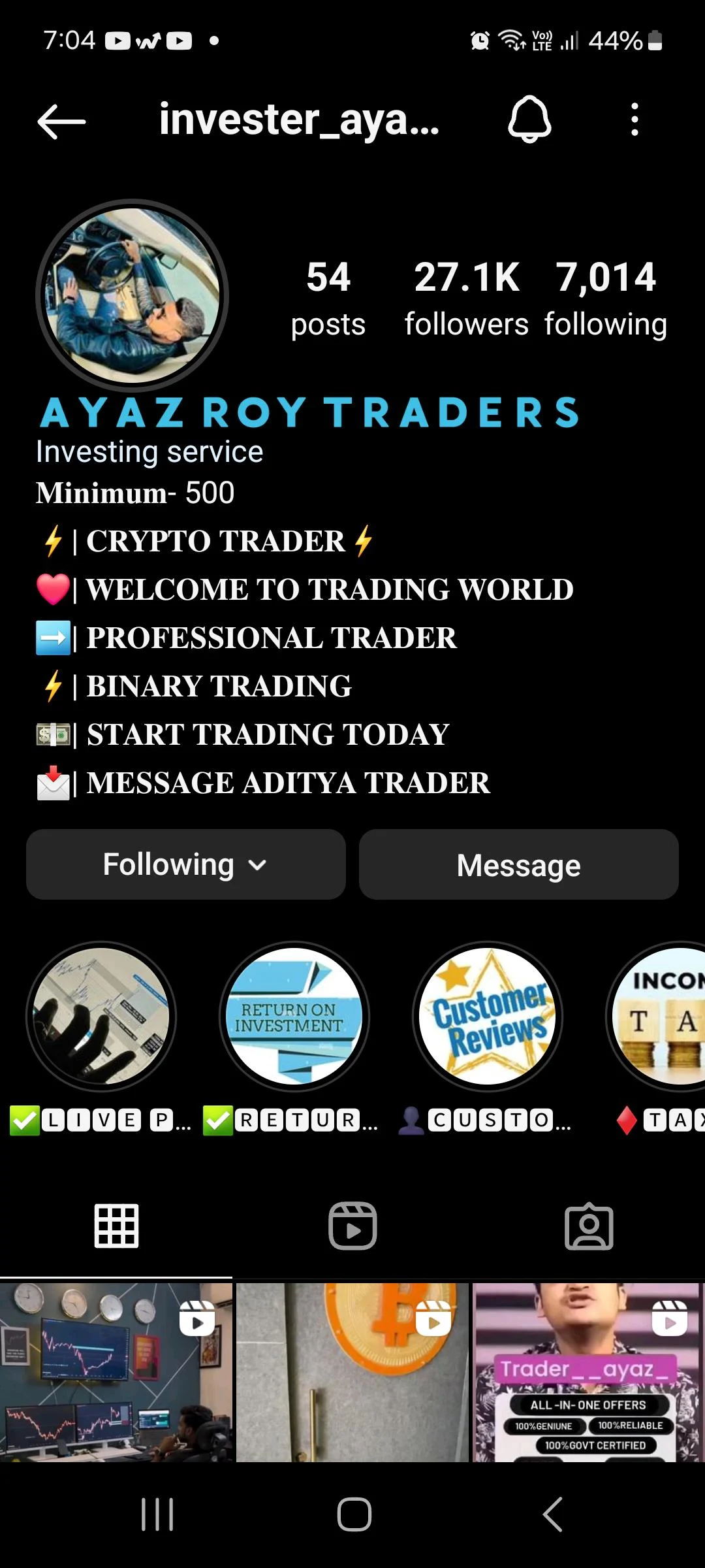 Is this instagram account real or scam? | Scrolller