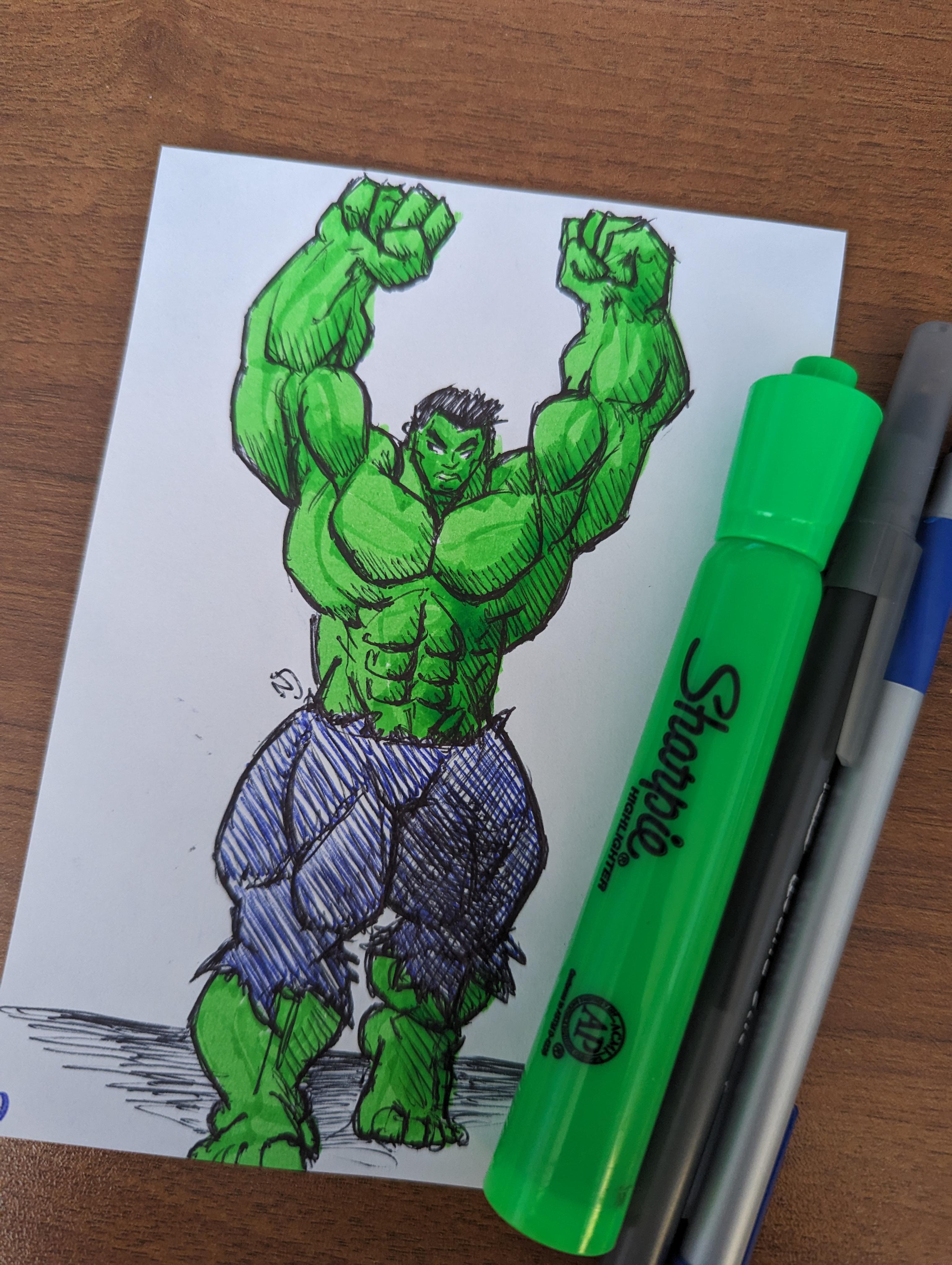 Hulk doodle | Scrolller