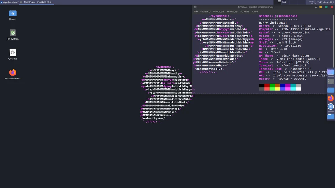 [xfce] My desktop, it's simple but i like it (how did you tell i use Gentoo?) | Scrolller