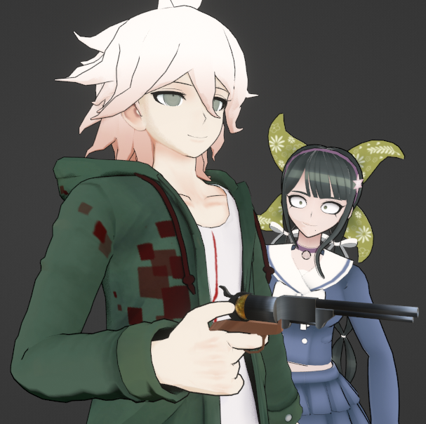 "Uh, Nagito, whatcha doin' with that?" "Spreading hope, Tenko." | Scrolller